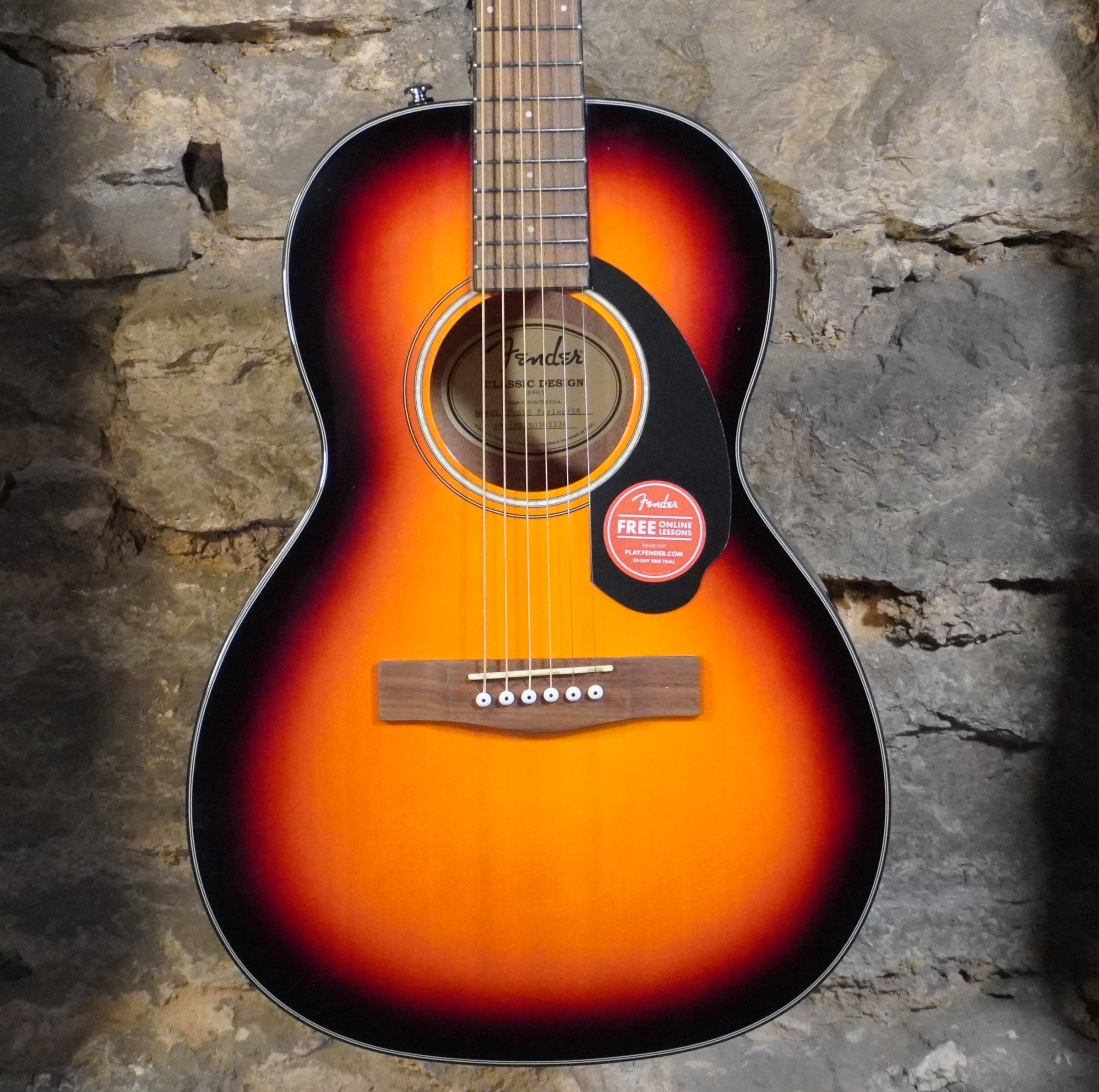 Fender CP-60 Parlor Acoustic Guitar Sunburst